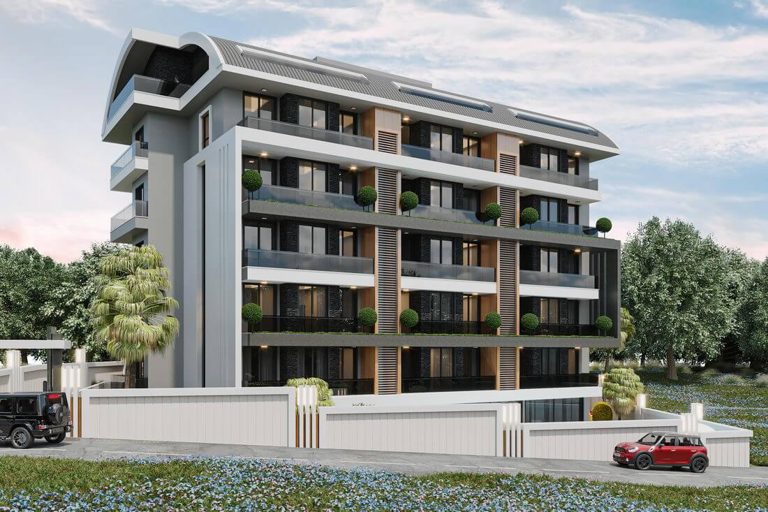 Prestigious complex in a quiet area 1200 meters from the sea